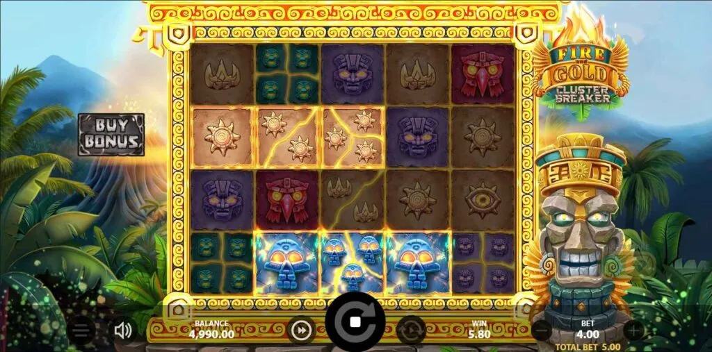 Fire and Gold Cluster Breaker | Slot Game | Stakelogic